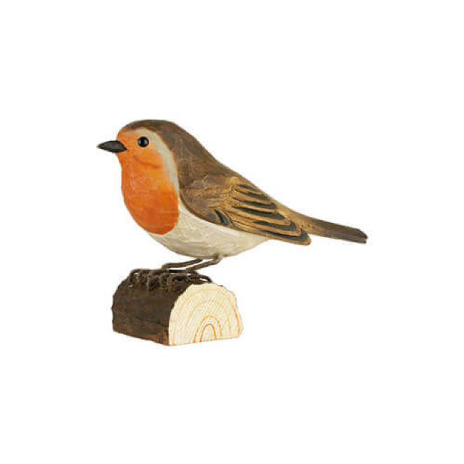 Wildlife Garden Decobird Carved Wooden Robin – Sultan's Emporium