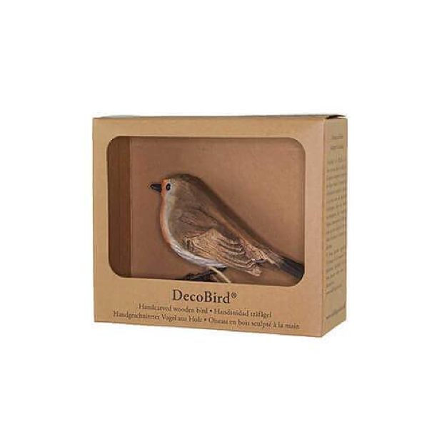 Carved Wooden Robin Decobird From Wildlife Garden – Sultan's Emporium